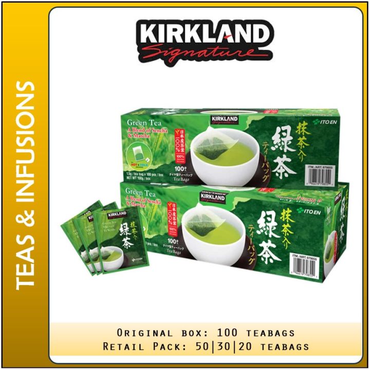 KIRKLAND Signature Green Tea (Ito En Matcha Blend), 100% Japanese Green ...