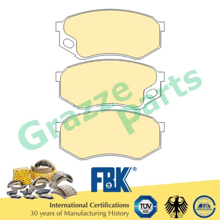 FBK Disc Brake Pad Front for FD6062S Mitsubishi Canter FE649 (8PCS ...
