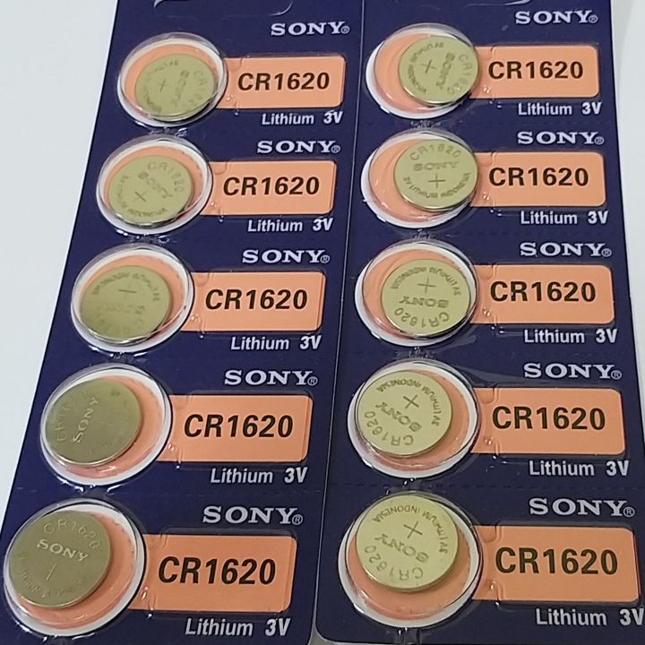 Sony CR1620 Button Cell Battery For Watch Car Remote Key game ECR1620 ...