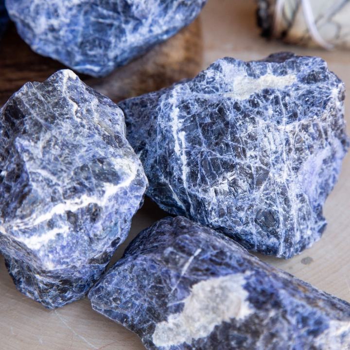 Natural Rough Sodalite Stone Chunk Healing Crystals and Stones Raw Crystals and Minerals Chakra ...