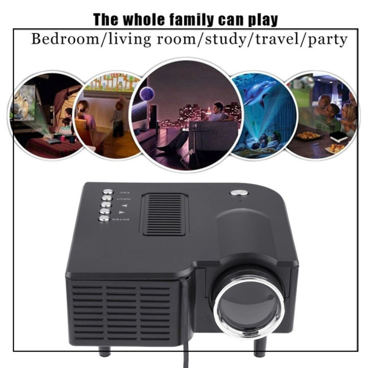 LED Projector LCD Image System [BLACK] | Lazada PH