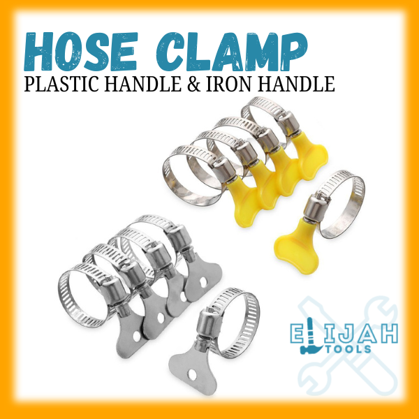 Stainless Hose Clamp With Handle Adjustable Fuel Line Clamp Plastic ...