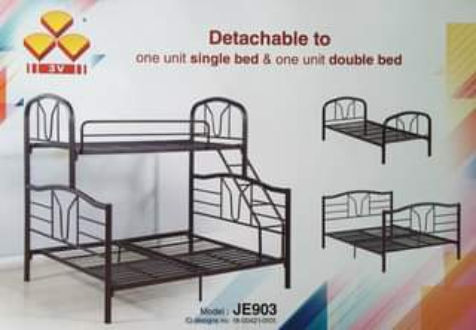 JFH 3V JE903 Rock Iron Bunk Bed / Double Decker Bed / Detachable bunk ...