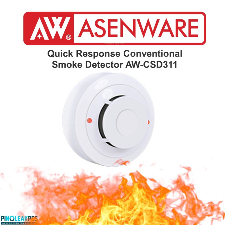 CONVENTIONAL SMOKE DETECTOR PHOTO ELECTRIC, ASENWARE MODEL: AW-CSD311 | Lazada PH