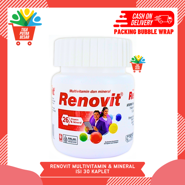 RENOVIT MULTIVITAMIN & MINERAL ISI 30 KAPLET | Lazada Indonesia