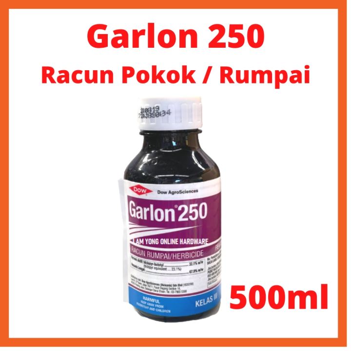 Garlon 250 Herbicide Dow (500ml) / Bunuh Pokok Dan Anak Kayu / Racun ...