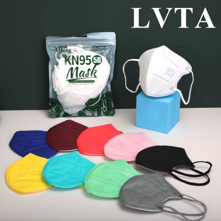LVTA KN95 5D Adult Face Mask 5-Layers Breathable Mask | Lazada PH