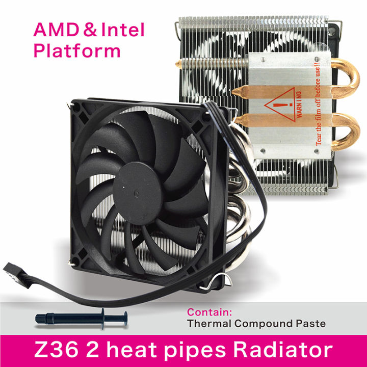 METALFISH Z39 CPU Cooler Radiator 39mm height Computer Case Cooling Fan ...