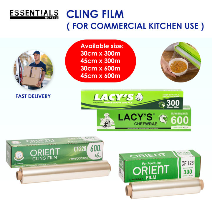 [SG Ready-Stock] Lacy's Cling Wrap with Slide Cutter | 30cmx300m ...