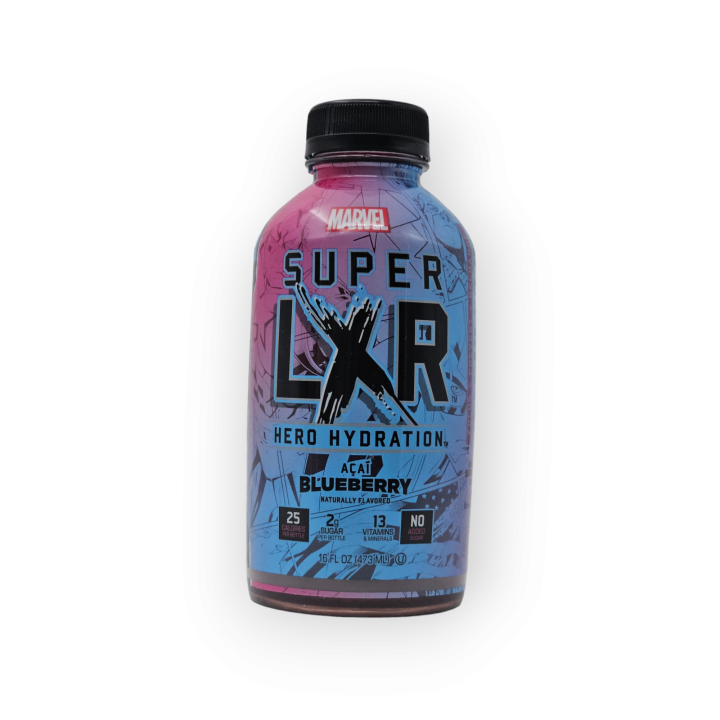 (USA) Arizona Marvel Super LXR Hero Hydration. Acai Blueberry. 473 ml ...