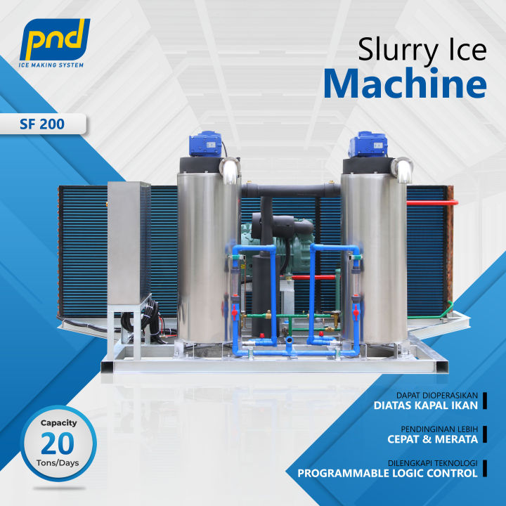Mesin Es Slurry | Slurry Ice Machine | Kapasitas 20000 kg | Lazada ...