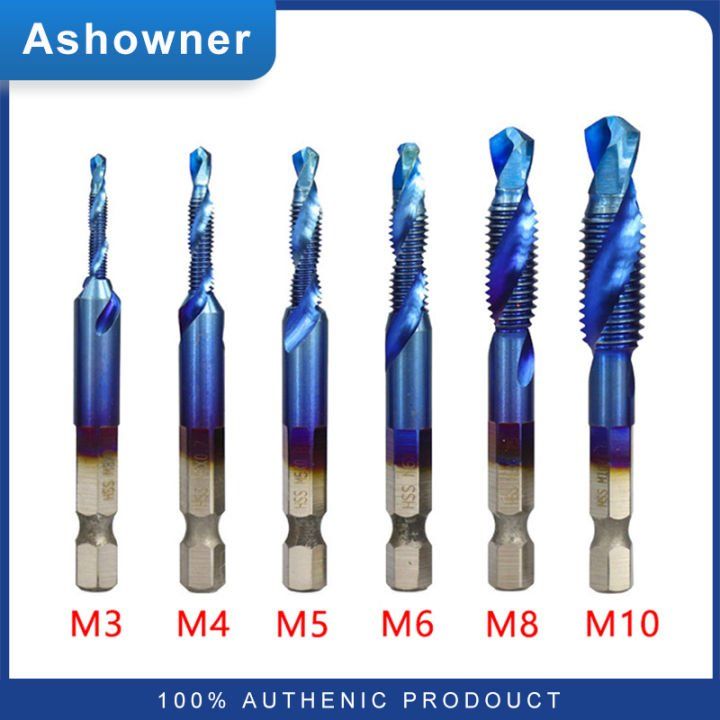 Mũi khoan taro ren M3-M10 mũi khoan lục giác - Bộ 6 mũi khoan Taro M3 ...