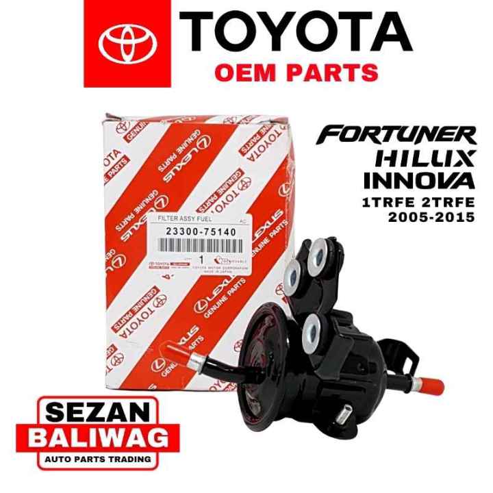 OEM TOYOTA FUEL FILTER INNOVA FORTUNER HILUX GASOLINE 2004-2022 23300 ...