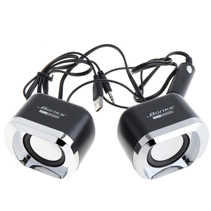 High Power Full Range Stereo Subwoofer PC Speaker Portable Bass Music ...