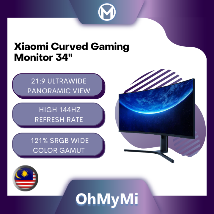 (Ready Stock) Xiaomi Mi Curved Gaming Monitor 34" / 21:9 UltraWide ...