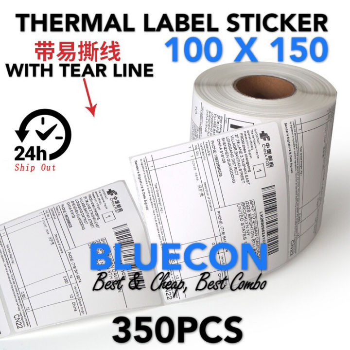 500pcs A6 thermal paper roll labels self-adhesive waybill stickers ...