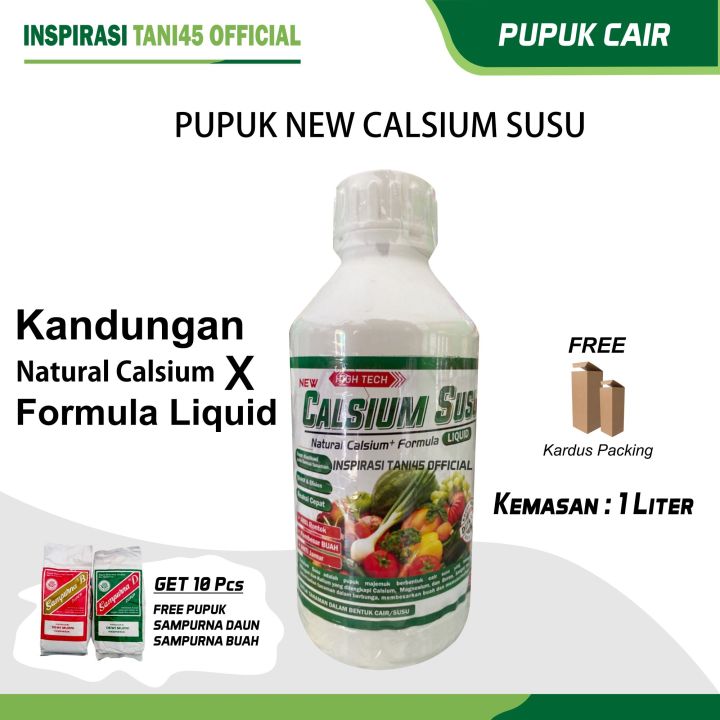 Pupuk Cair New Calsium Susu 1 liter Calsium Natural Plus Formula Liquid ...
