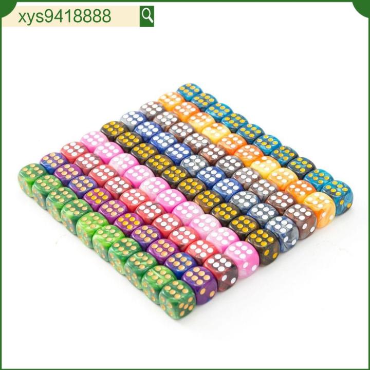 MKZ6053888 10Pcs/set D6 12mm Colored 6-sided DND Dice Role-Playing ...