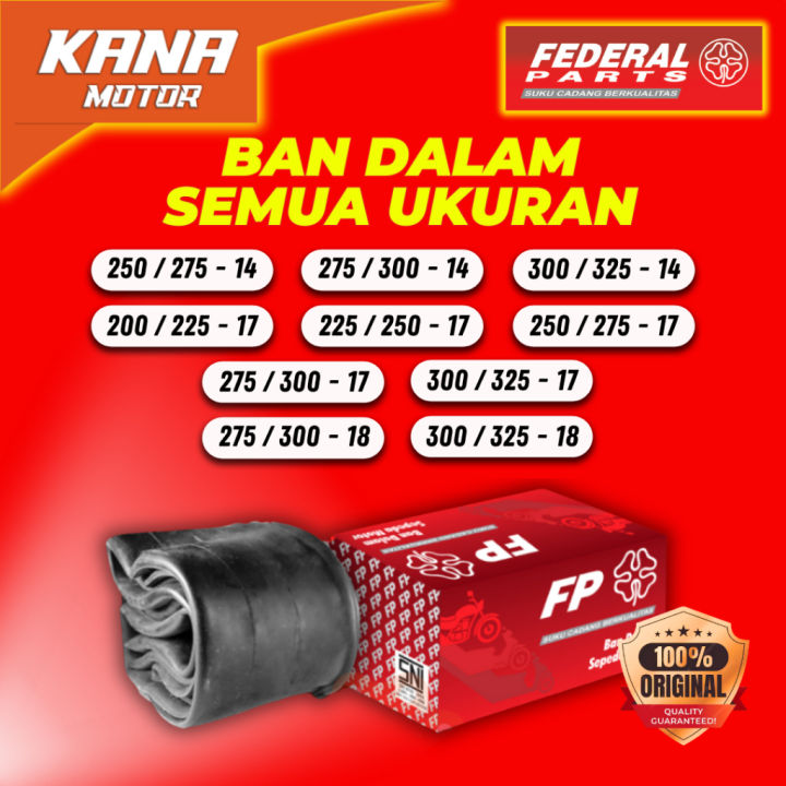 BAN DALAM TUBE FEDERAL SEMUA UKURAN RING 14 17 60/80 70/90 80/90 90/90 ...