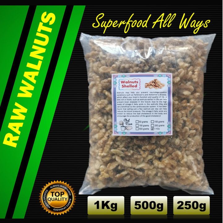 RAW WALNUTS (SHELLED) 1kg, 500g, 250g | Lazada PH