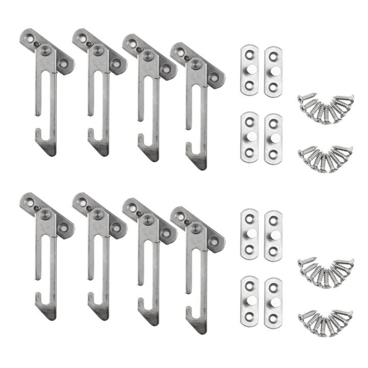 8 Pack Window Restrictor Locks Window Restrictor Hook Stainless Steel ...