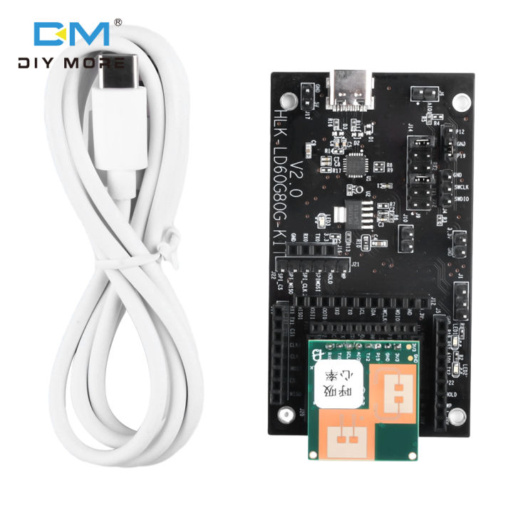 Diymore 60ghz Hlk Ld6002 Fmcw Radar Module Human Respiratory Alarm Heart Rate Detection 600ma 3