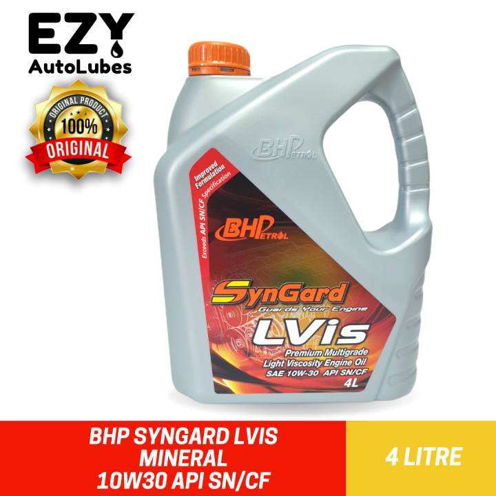 BHP SynGard LVis 10W30 4L 👉 BHP Premium Multigrade Light Viscosity ...