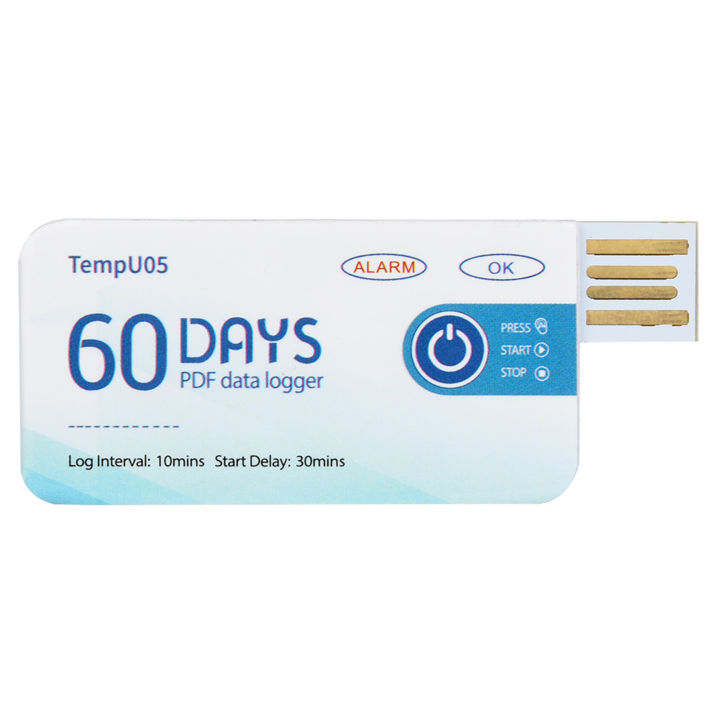 [Lightnice] TempU05 Single Use Temperature Data Logger Disposable USB ...