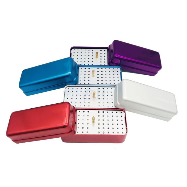 72 Holes Dental Disinfection Box Burs Endo Files Holder Polishing Drill ...