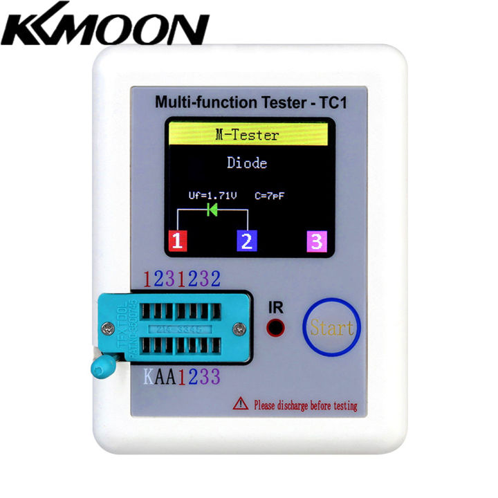 Colorful Display Transistor Tester Multi-functional TFT Backlight Didoe ...