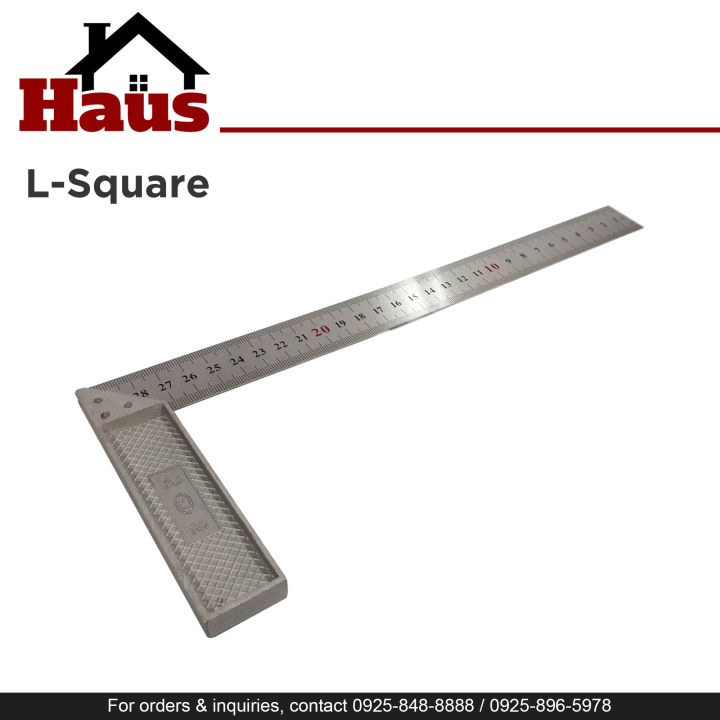 Squala L-Square Stainless Ruler 30cm | Lazada PH