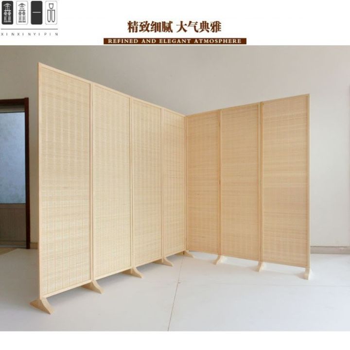 Living room folding baffle white partition door shop simple screen ...