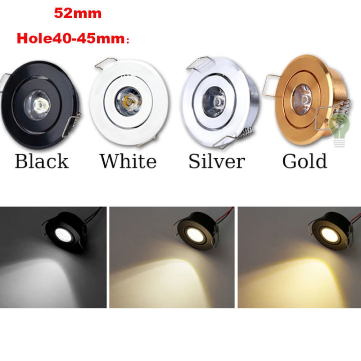 LED Mini Ceiling LED Spot Light Lamp 3W LED Downlight White,Black ...