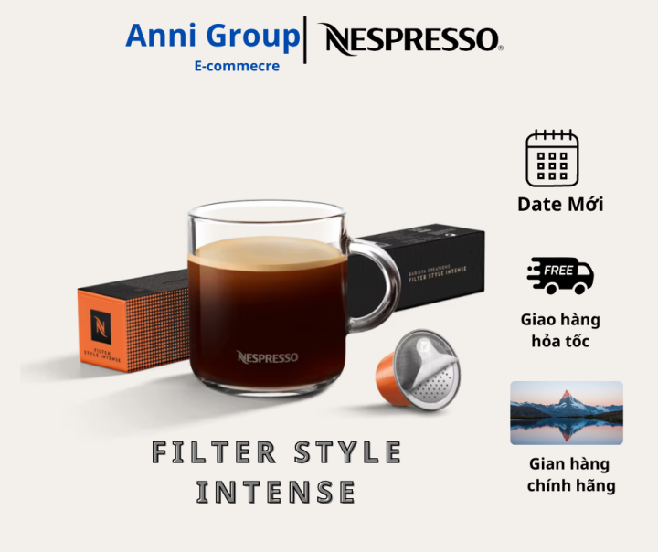 HCM Nespresso Coffee NEW FILTER STYLE BREW FILTER STYLE INTENSE (10 ...
