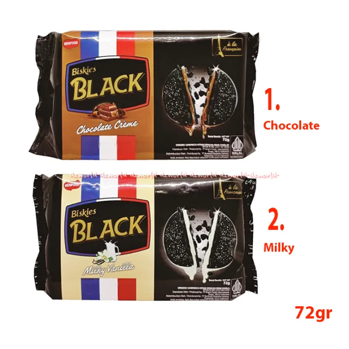 Benfood Bikies Black 72gr Milky Vanilla Biskuit Rasa Coklat Dan Rasa ...