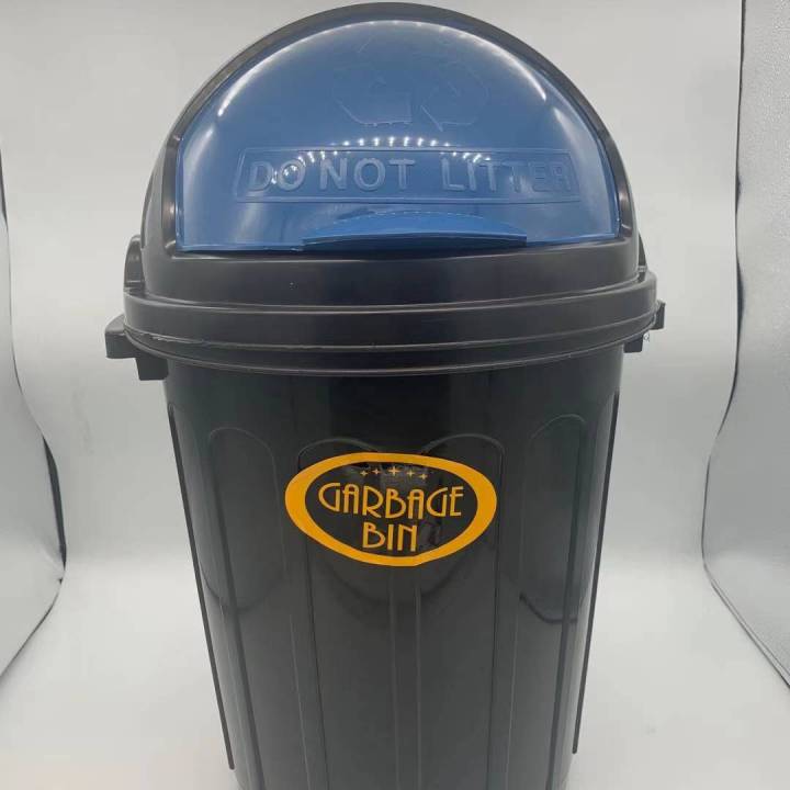 Plastic Trash Can With Rotating Cover 45Liters | Lazada PH