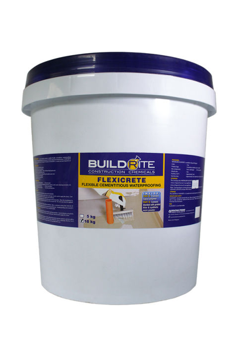 BUILDRITE BLOCKOUT FLEXICRETE Flexible Cementitious Waterproofing 18kg | Lazada PH
