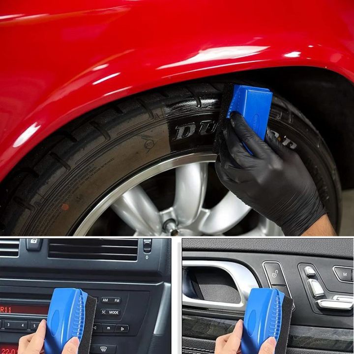 Car Care Wheel Wash Brush Foam Polishing Sponge Car Wash Curved ...