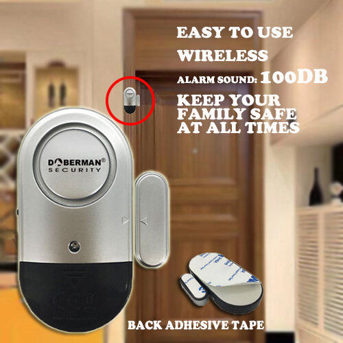 YBC Wireless Door Window Magnetic Sensor Detector Alarm Alert Siren for ...