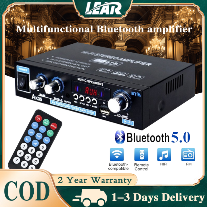 800W 110V-220V/12V Protable Amplifier Mini HiFi Stereo Audio Power ...