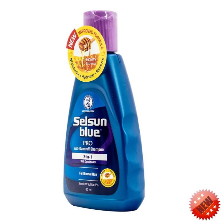 Selsun Blue 120ML Bottle Pro Anti-Dandruff 2-in-1 Shampoo and ...