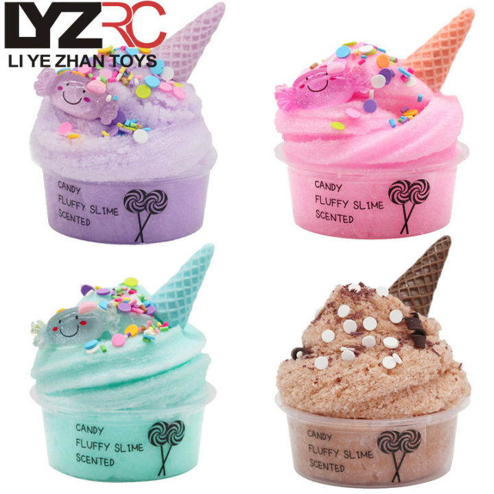 LYZRC Slime Kit Brushed Mud Candy Ice Cream Silk Mud Thousand Silk Mud ...
