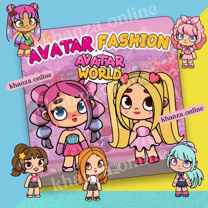 AVATAR FASHION WORLD QUIET BOOK PAPERDOLLS HOME MAINAN ANAK BONGKAR ...