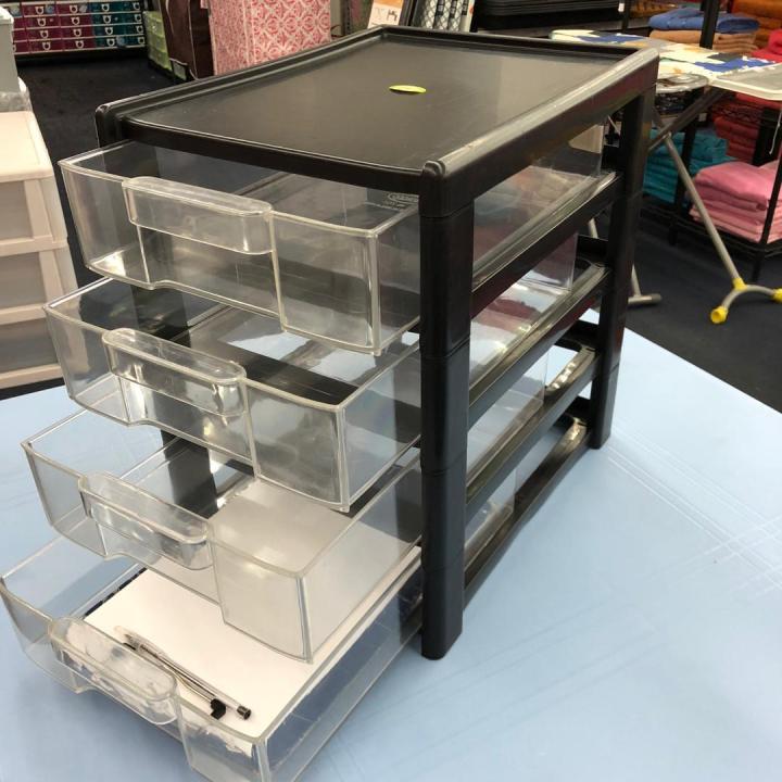 Office Kitchen 4 Tier A4 Size Drawer Organiser Toyogo 701 Series | Lazada