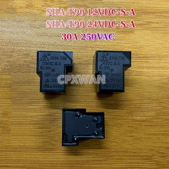 1pcs Relay SHA-T90 24VDC-S-A 12VDC-S-A 30A 250V SLA-12/24VDC 4pin New ...