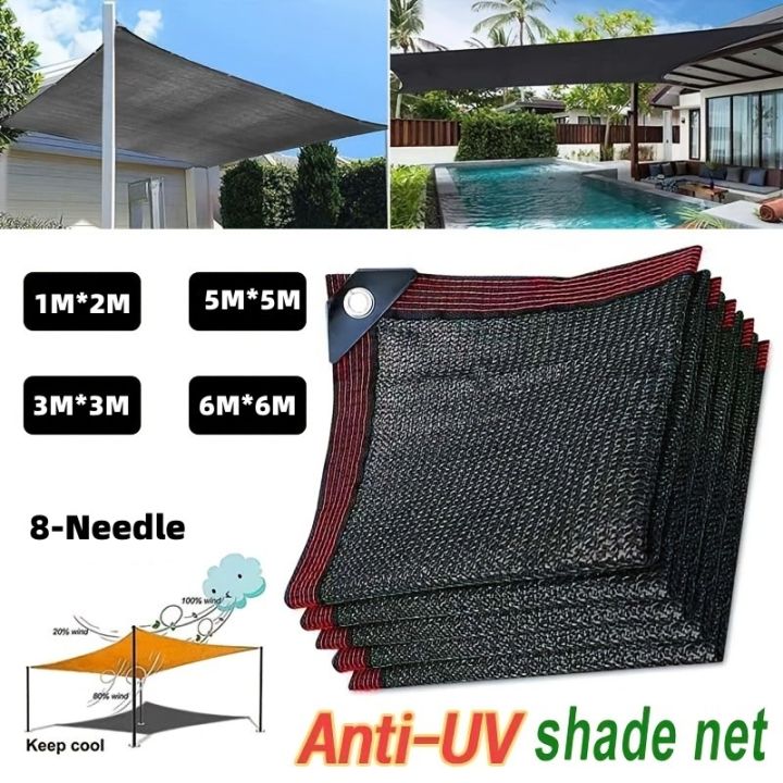 【Fast Delivery】Sunshade Net Outdoor Garden Black Anti-UV 90% Sunscreen ...