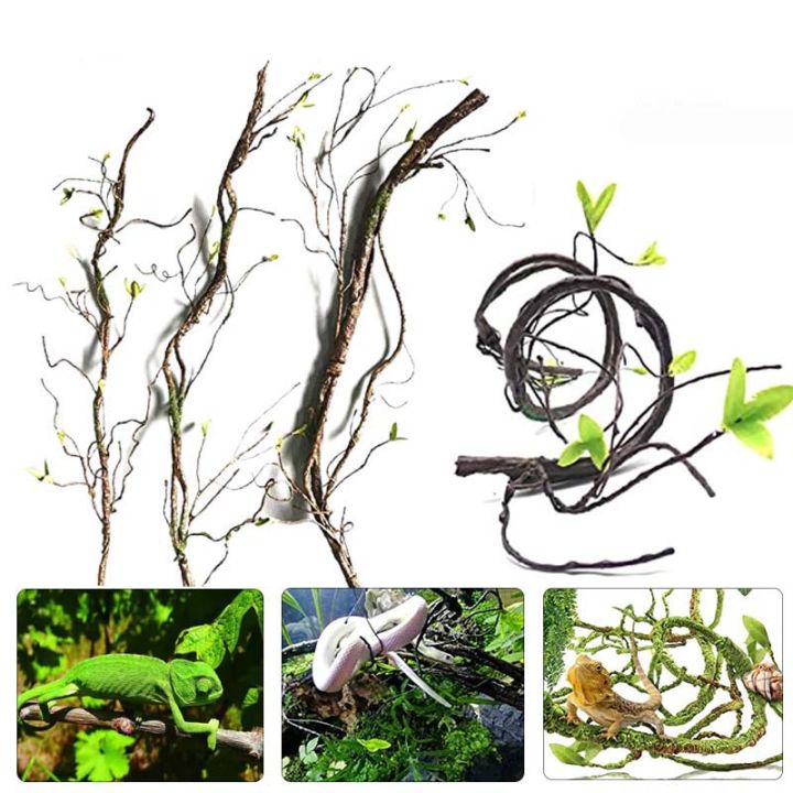 Reptile Plants Jungle Climbing Vine Terrarium Simulation Dead Tree ...