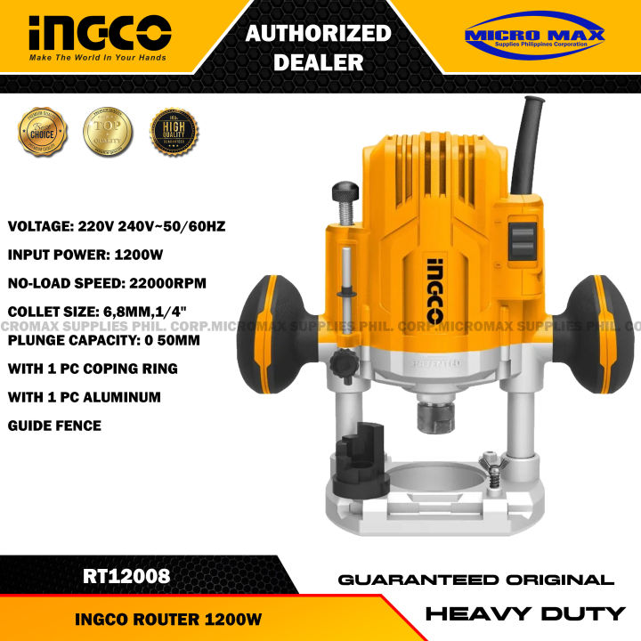 INGCO ROUTER 1200W "(RT12008) | Lazada PH