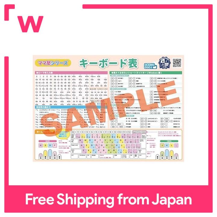 Keyboard Keyboard Chart Shortcut Key List [B3 + A4 Set of 2] Convenient ...