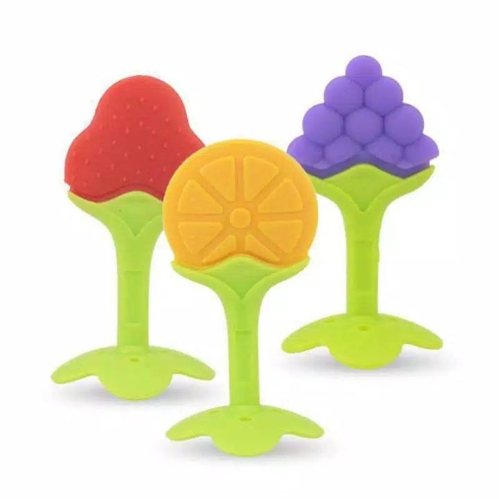 Termasuk Packaging Baby tooth teether / GIGITAN anak BAYI MODEL BUAH ...